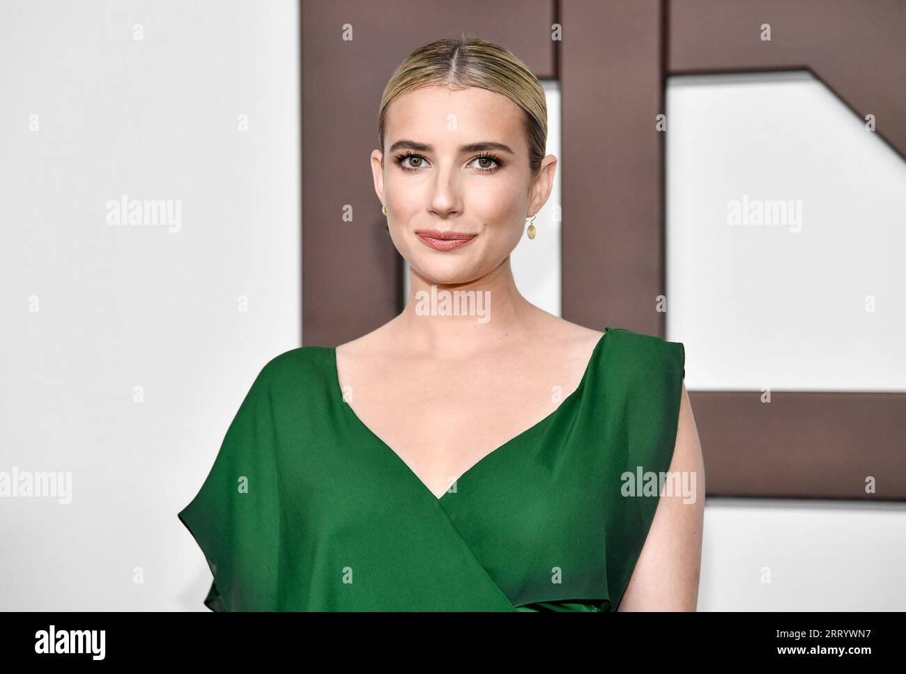 Emma Roberts attends the Ralph Lauren Spring/Summer 2024 fashion show ...