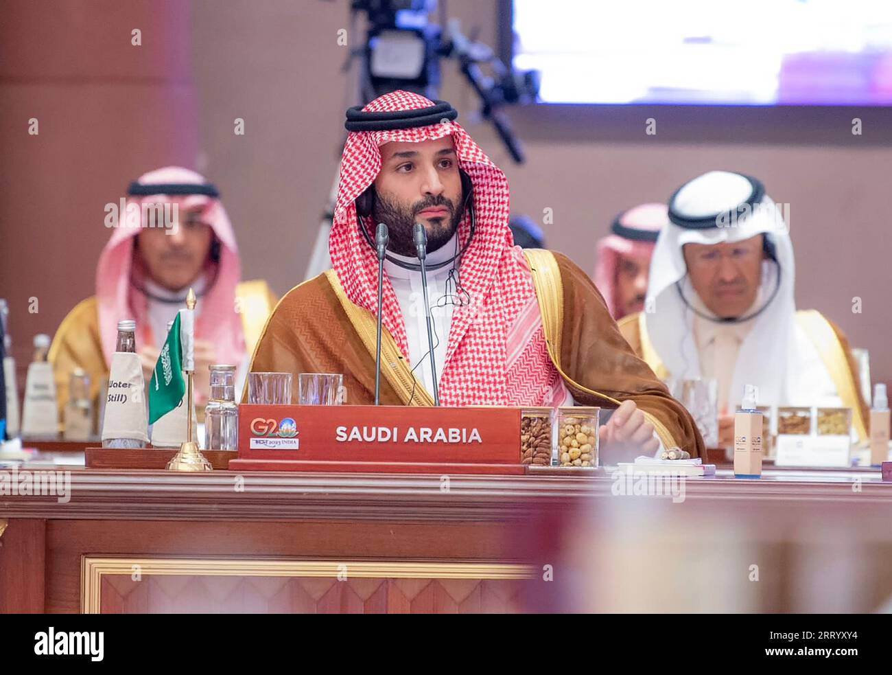 New Delhi, India. 09th Sep, 2023. Saudi Arabia's Crown Prince and Prime Minister Mohammed bin ...