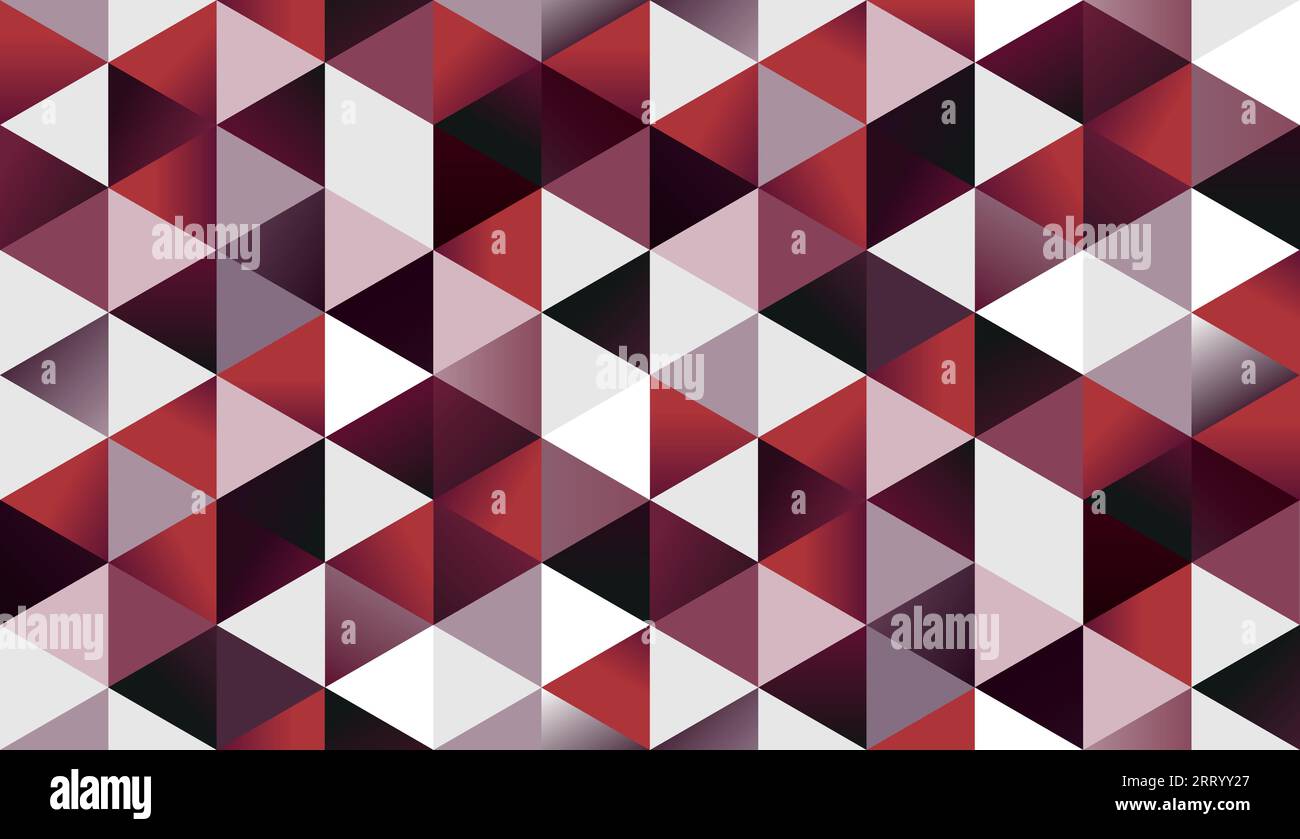 Seamless red triangle pattern design. geometric vector, illustration ...