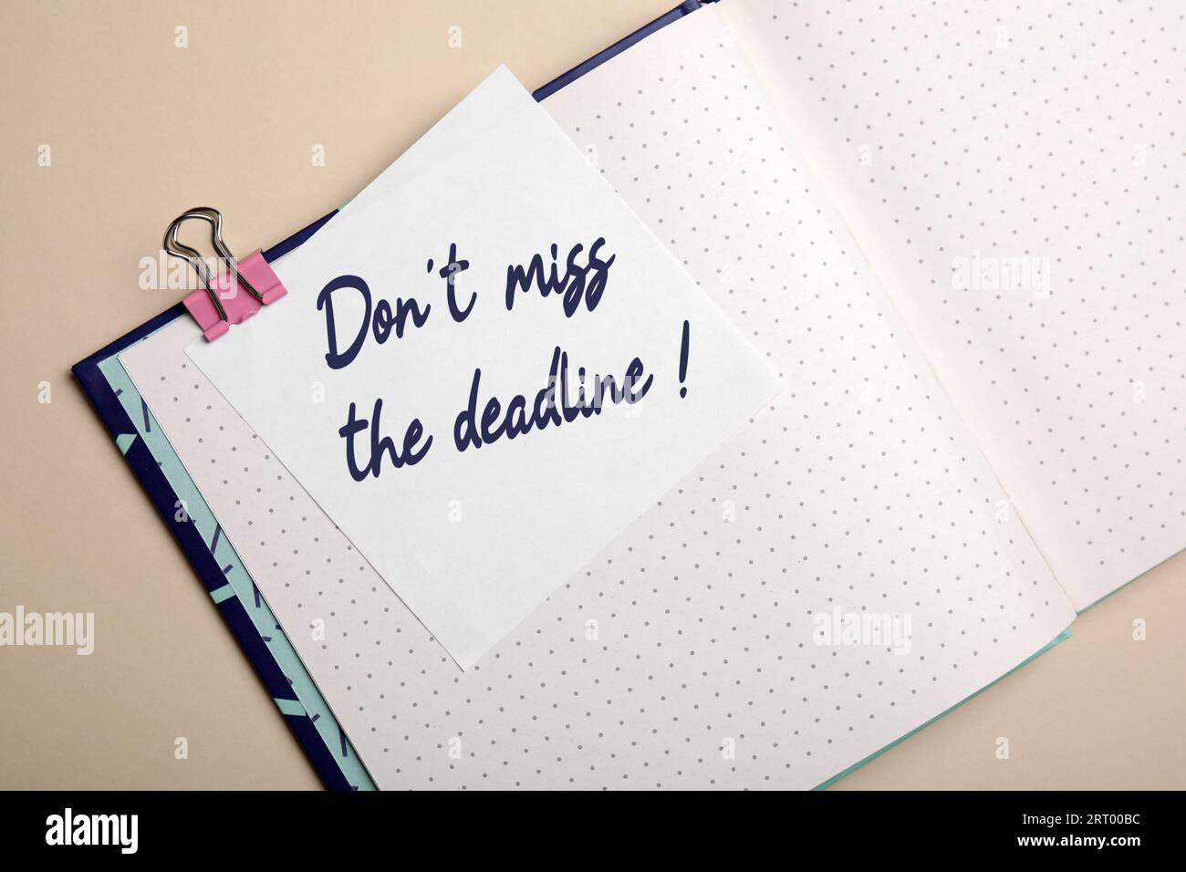 Examination reminder message hi-res stock photography and images - Alamy
