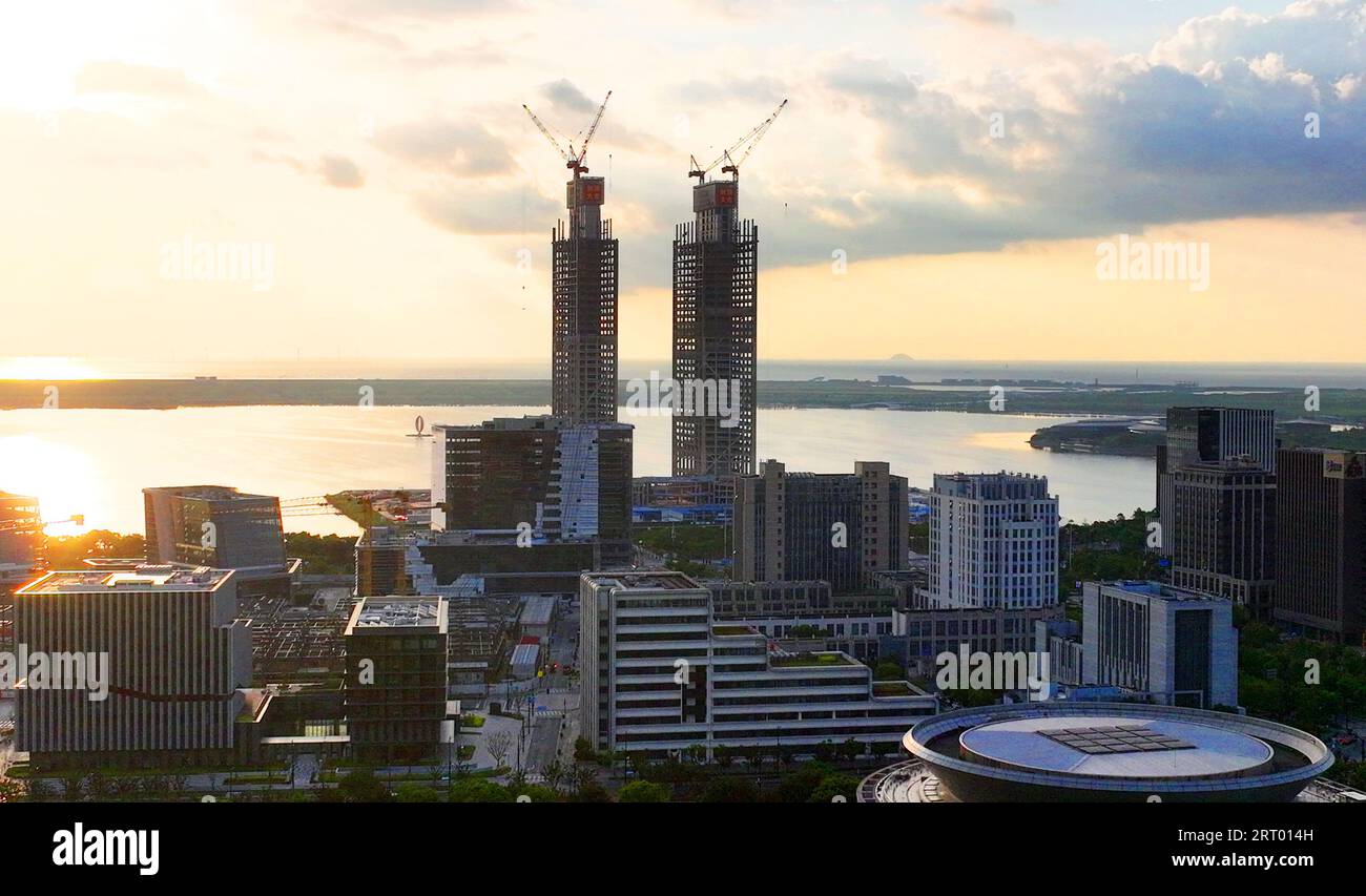 SHANGHAI, CHINA - SEPTEMBER 9, 2023 - A 195-meter-high twin tower ...