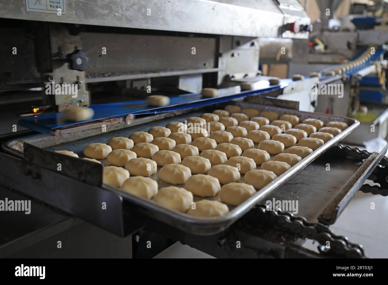 Chinese pastry production line in the factory, North China Stock Photo ...