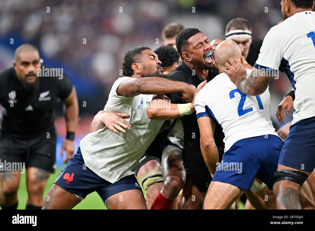 Paris, France. 08th Sep, 2023. Peato Mauvaka and Ardie Savea during the ...
