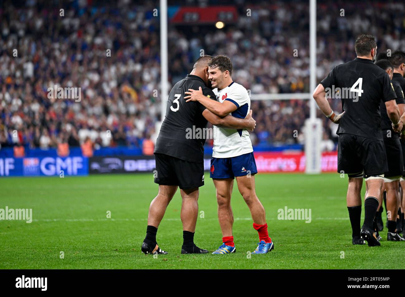 Paris, France. 08th Sep, 2023. Nepo Laulala and Antoine Dupont during ...