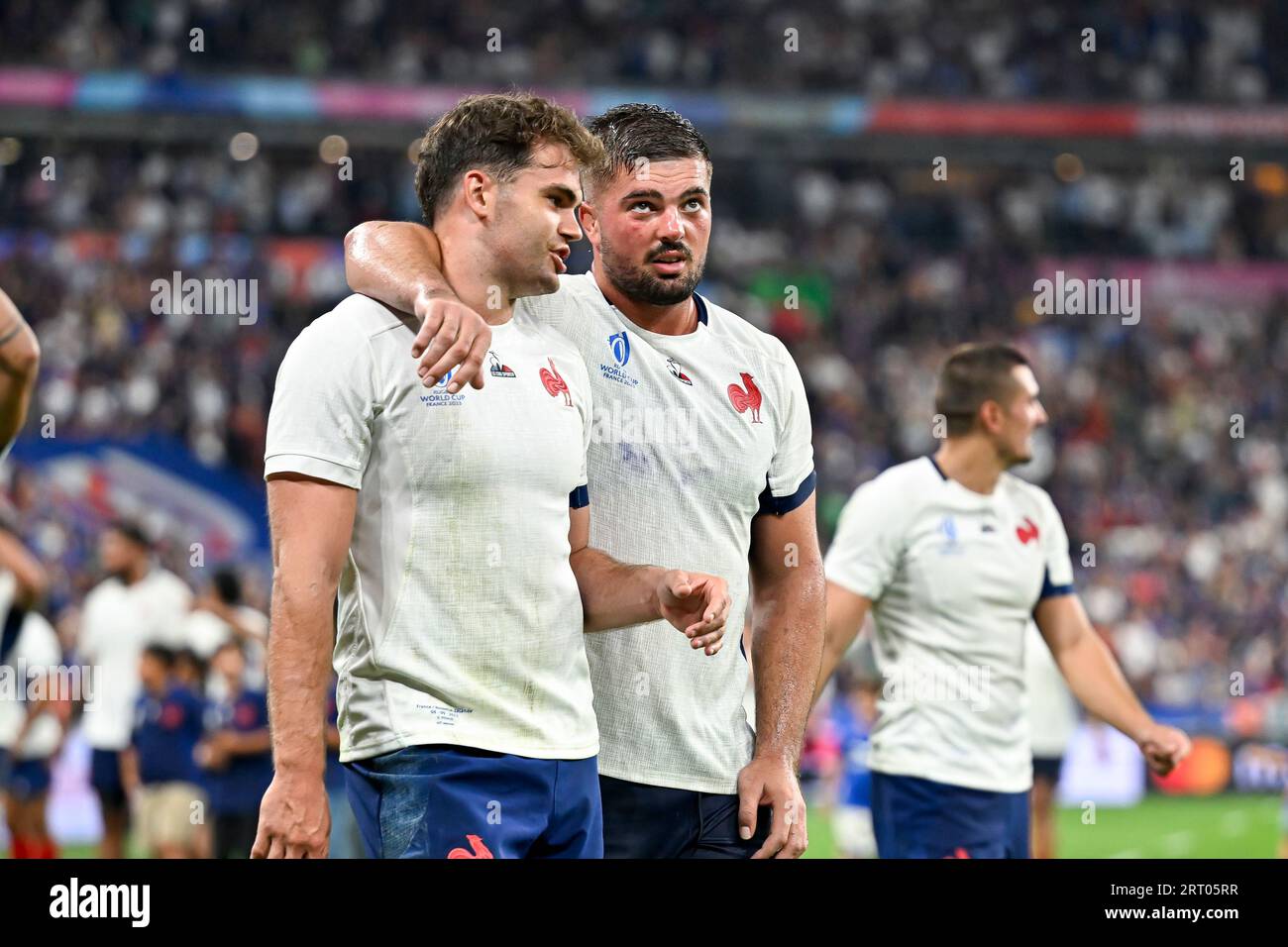 Paris, France. 08th Sep, 2023. Damian Penaud and Gregory Alldritt ...