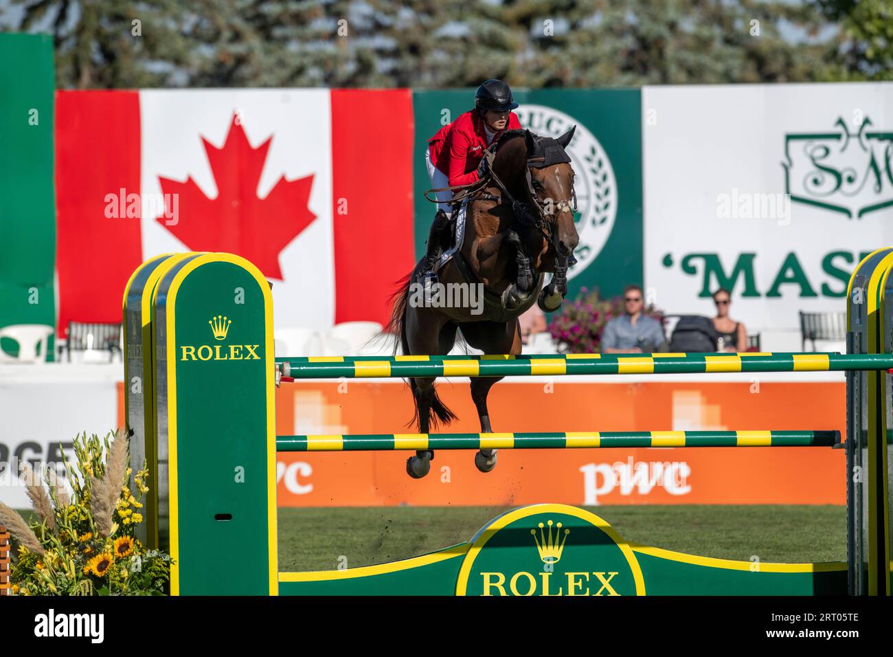 Calgary, Alberta, Canada, 9 September 2023. Kendra Brinkop (GER) riding ...