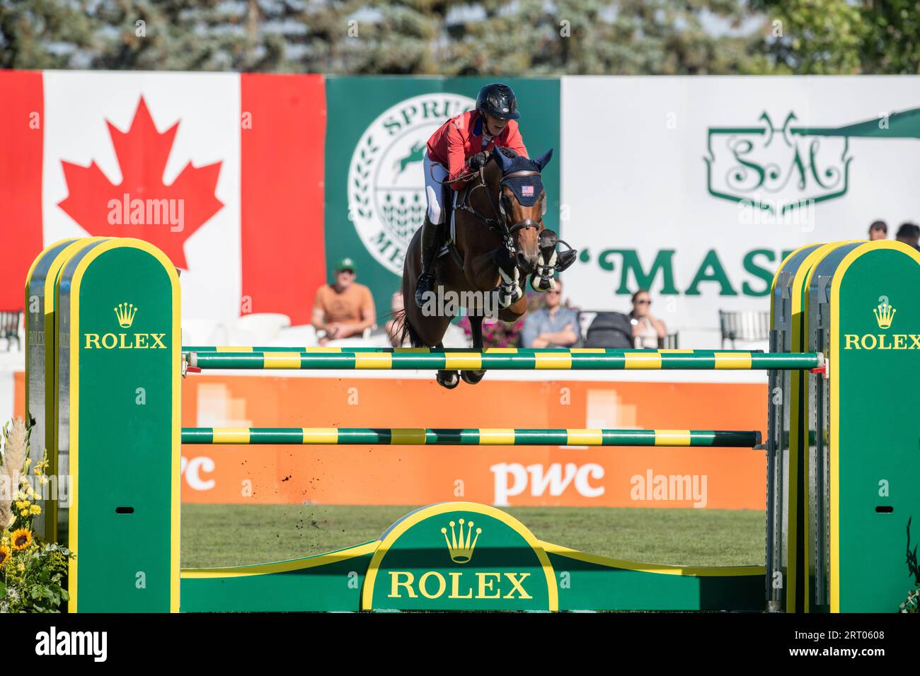 Calgary, Alberta, Canada, 9 September 2023. Natalie Dean (USA) riding ...