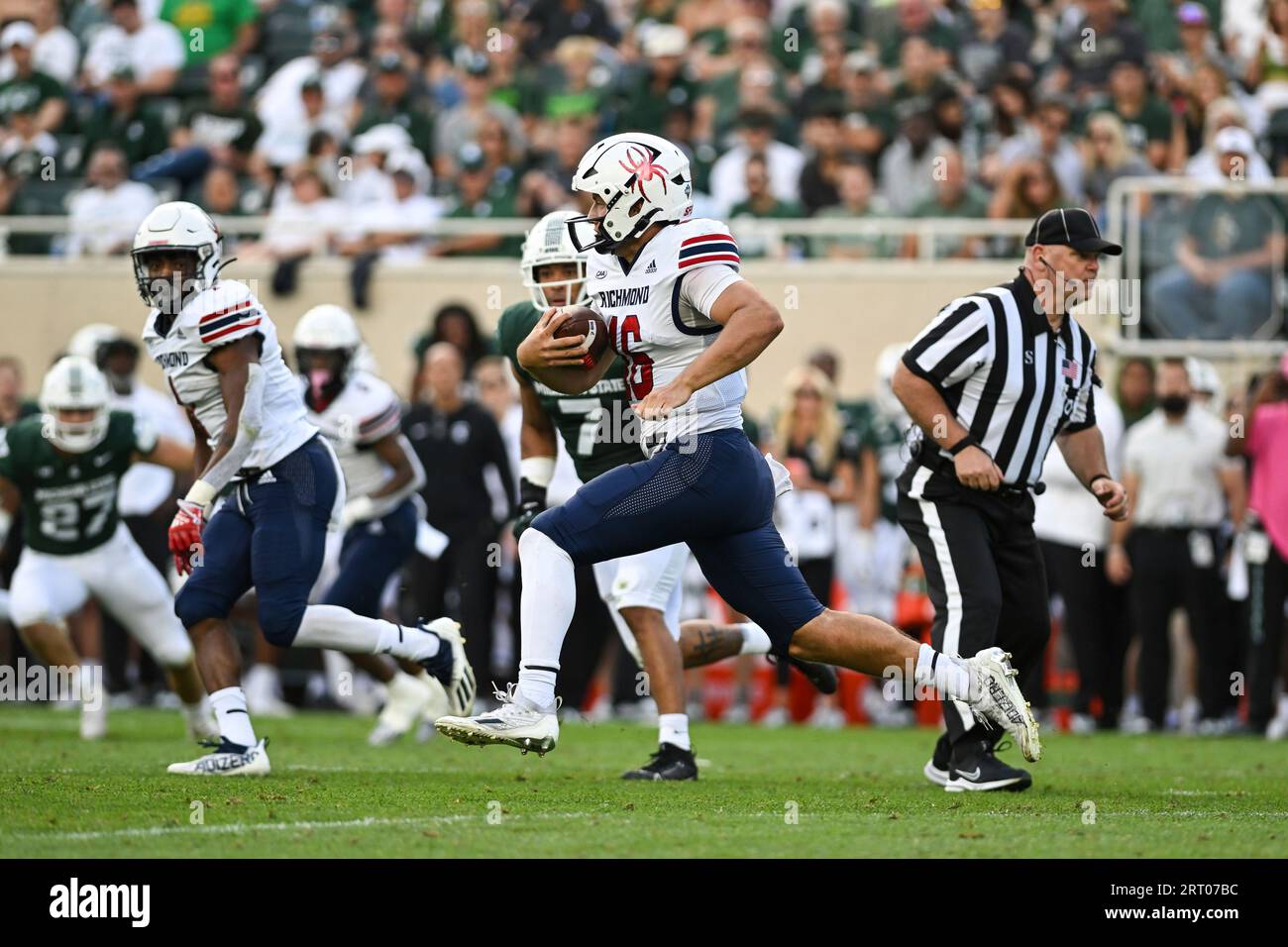 EAST LANSING, MI - SEPTEMBER 09: Richmond Spiders quarterback Kyle ...