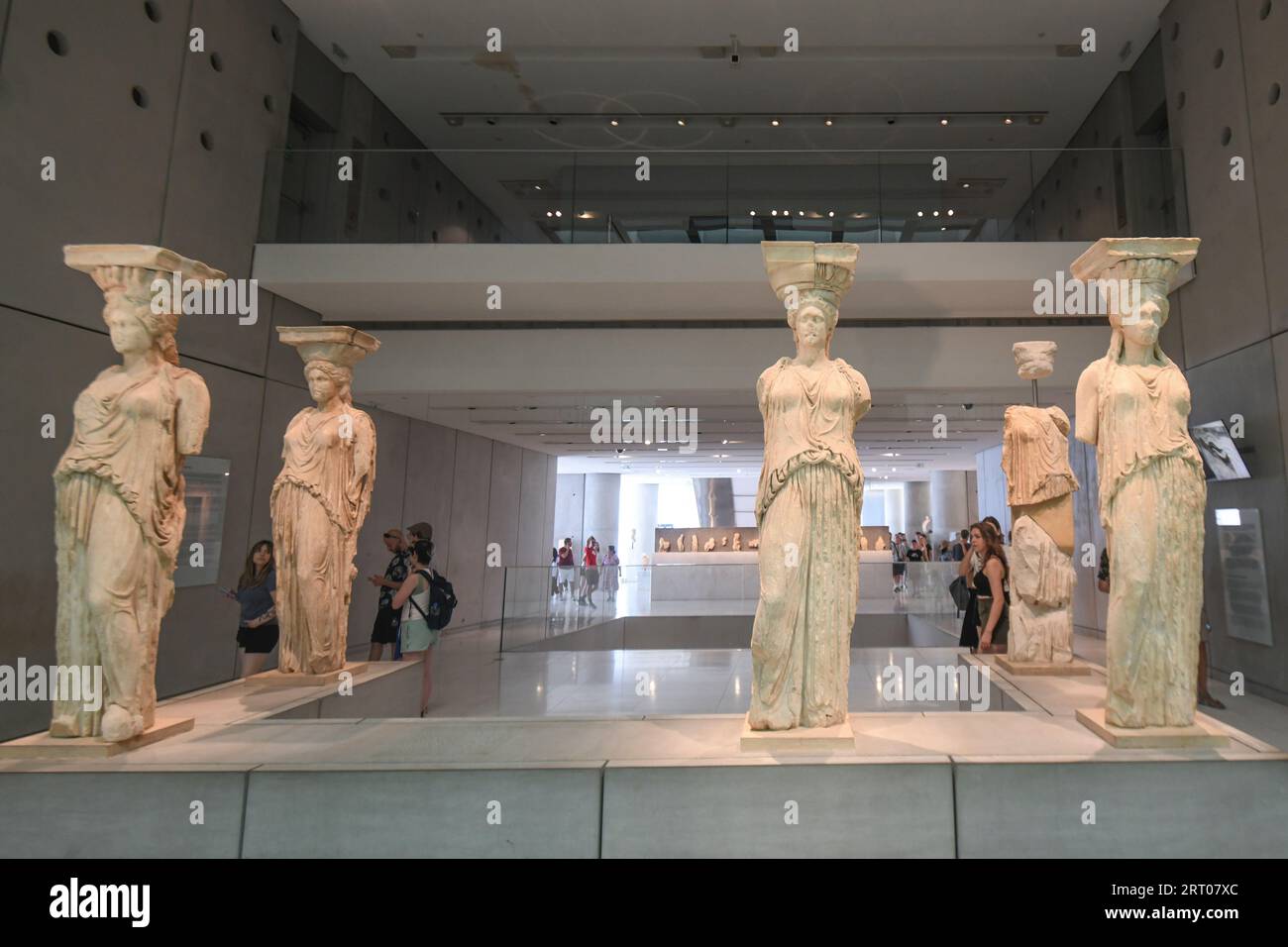 Acropolis Museum: caryatids. Athens. Greece Stock Photo - Alamy