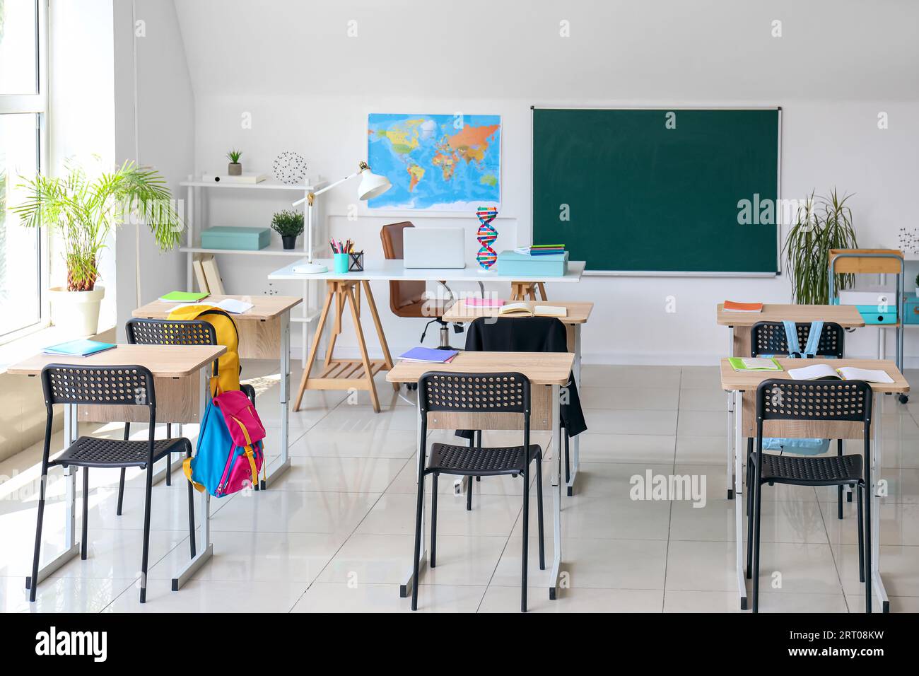 Interior of stylish modern empty classroom Stock Photo - Alamy