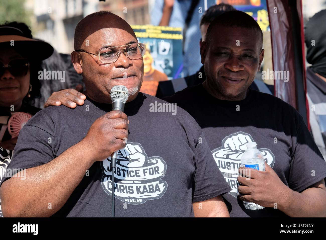 London, UK. 9th September, 2023. Chris Kaba's family and friends were ...