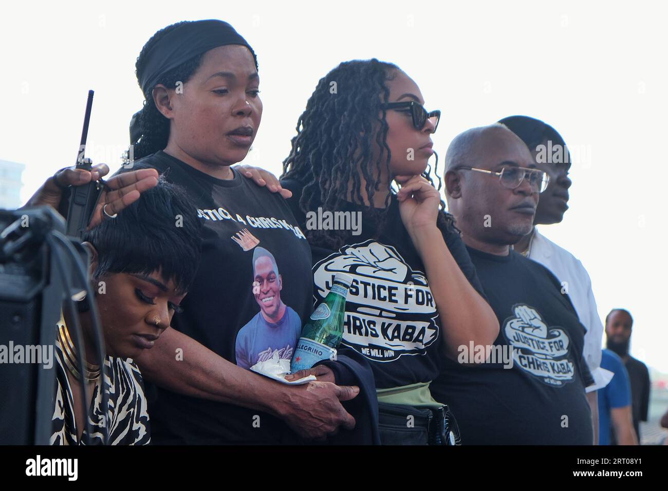 London, UK. 9th September, 2023. Chris Kaba's family and friends were ...
