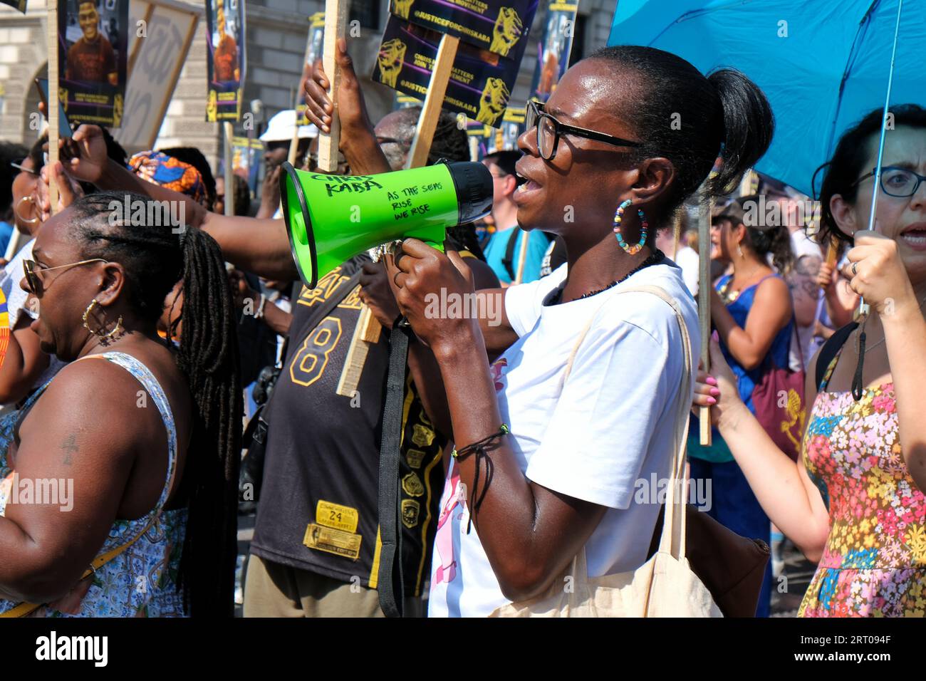 London, UK. 9th September, 2023. Chris Kaba's family and friends were ...