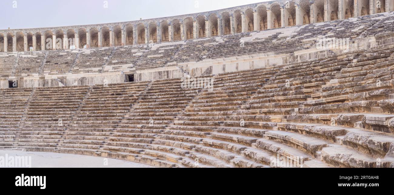 Aspendos Ancient City. Aspendos acropolis city ruins, cisterns ...