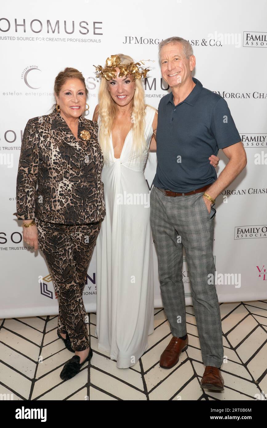Lynette Dallas, Luciana Pampalone and Dan Rosenstein attends the ...