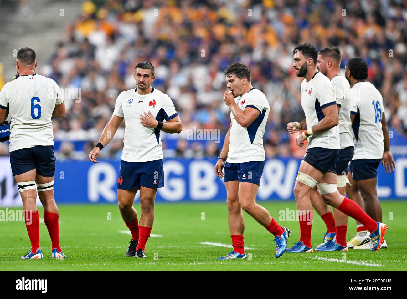 Paris, France. 08th Sep, 2023. Antoine Dupont and Thomas Ramos during ...