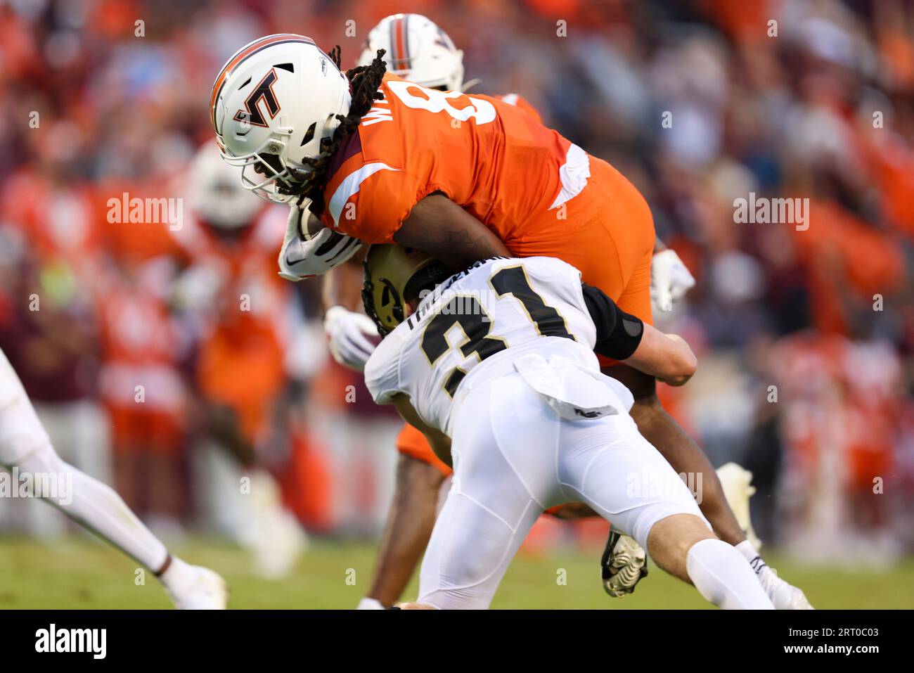 September 9, 2023: Virginia Tech Hokies tight end Dae'Quan Wright (8 ...