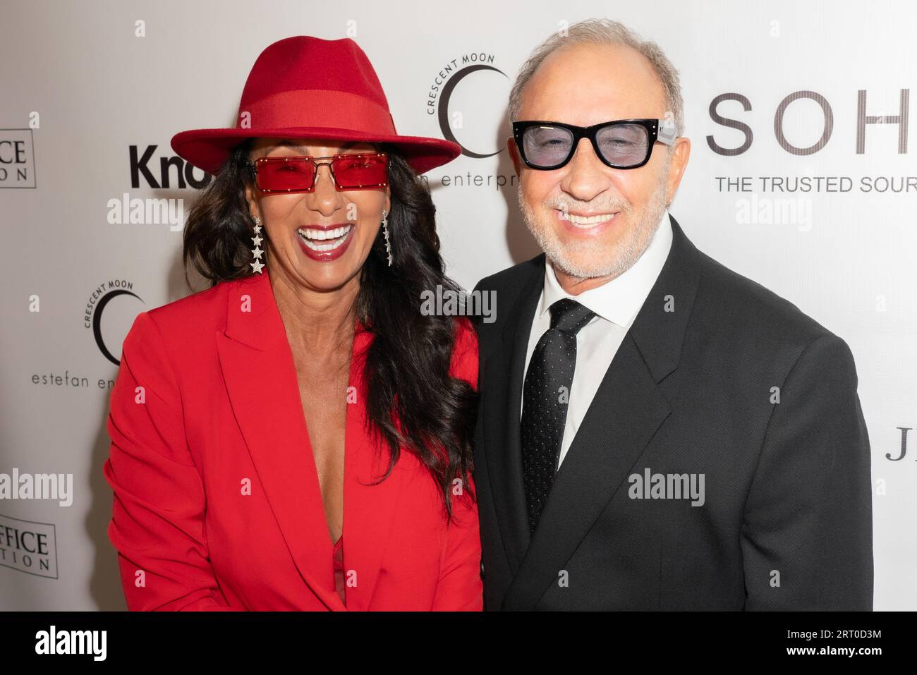 Downtown Julie Brown and Emilio Estefan attends the SohoMuse Latin Ignition NYFW featuring ...