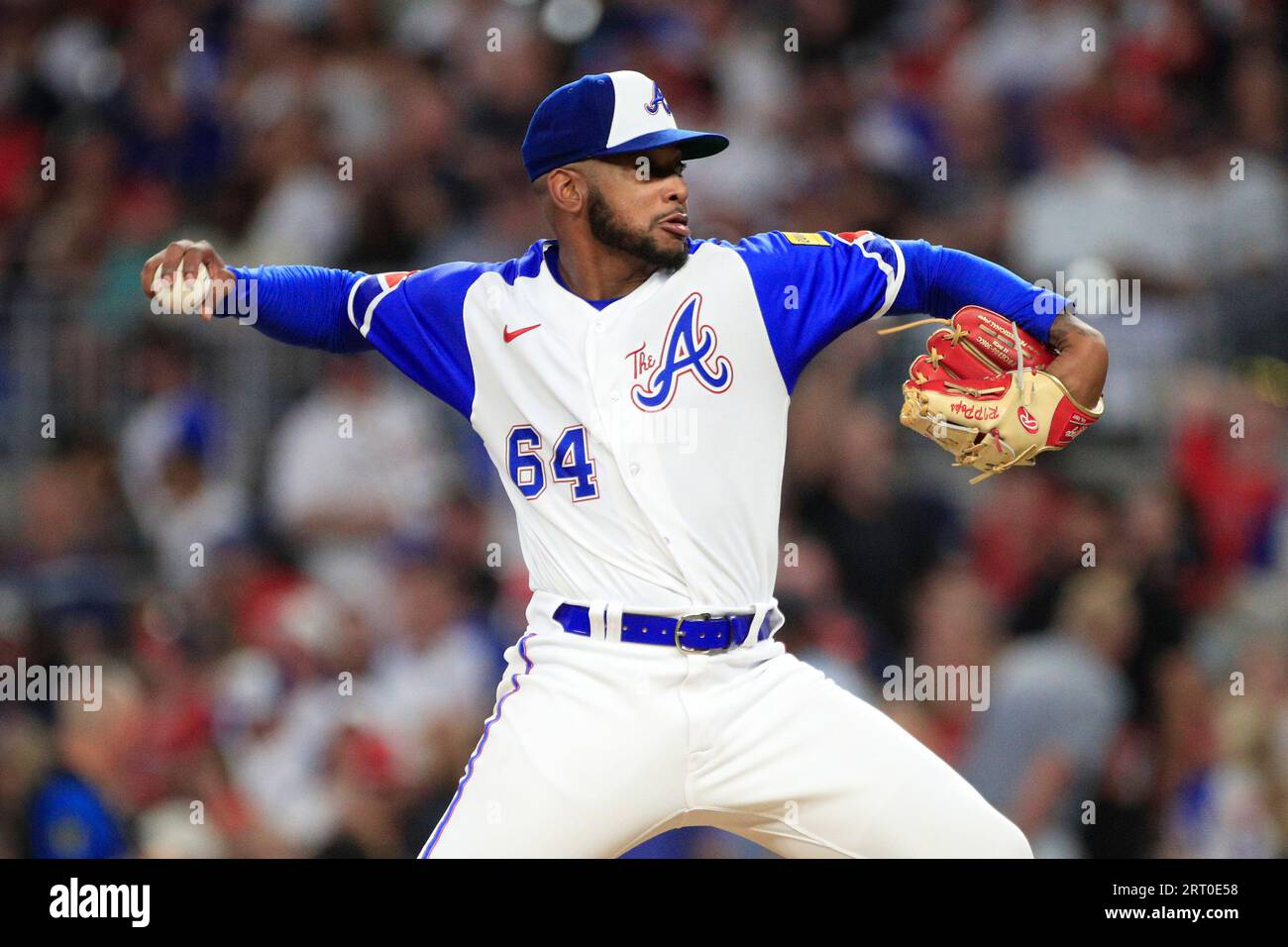 ATLANTA, GA - SEPTEMBER 09: Atlanta Braves relief pitcher Darius Vines ...