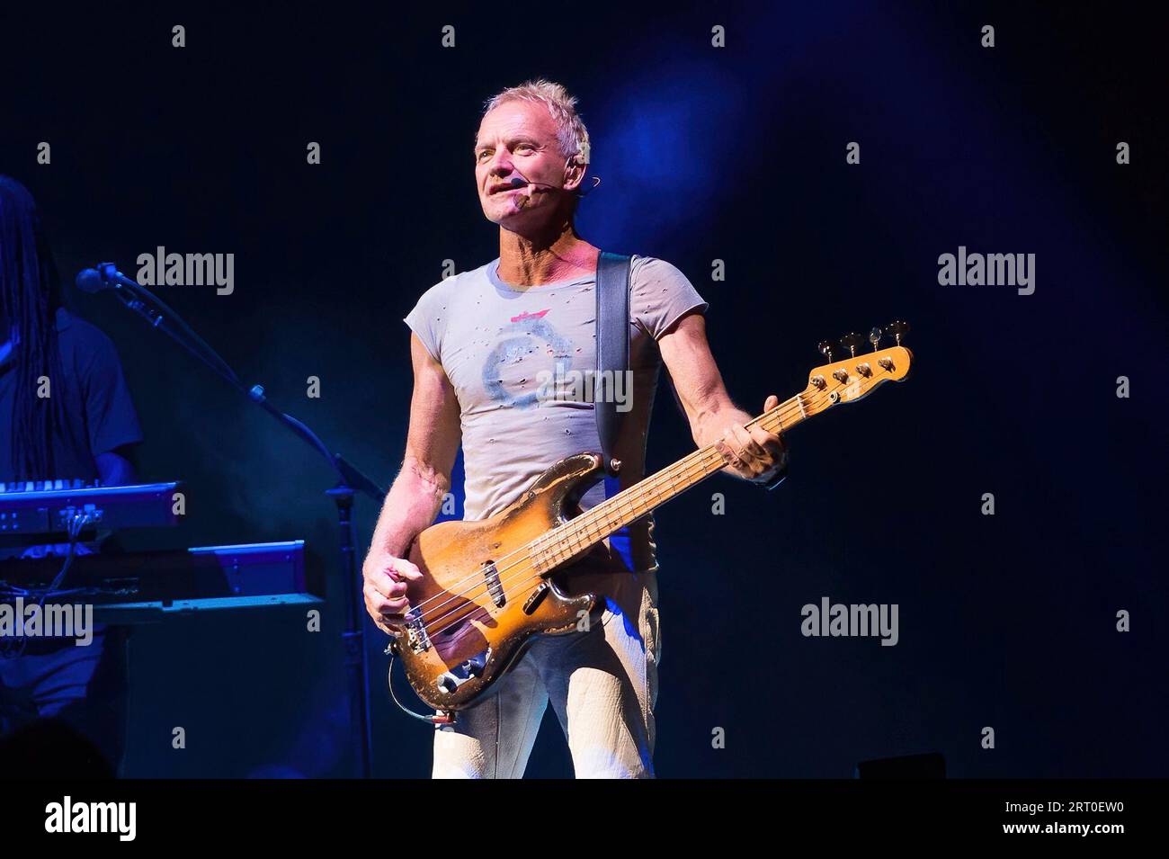 Sting performs during the "My Songs" tour on Friday, Sept. 8, 2023, at ...