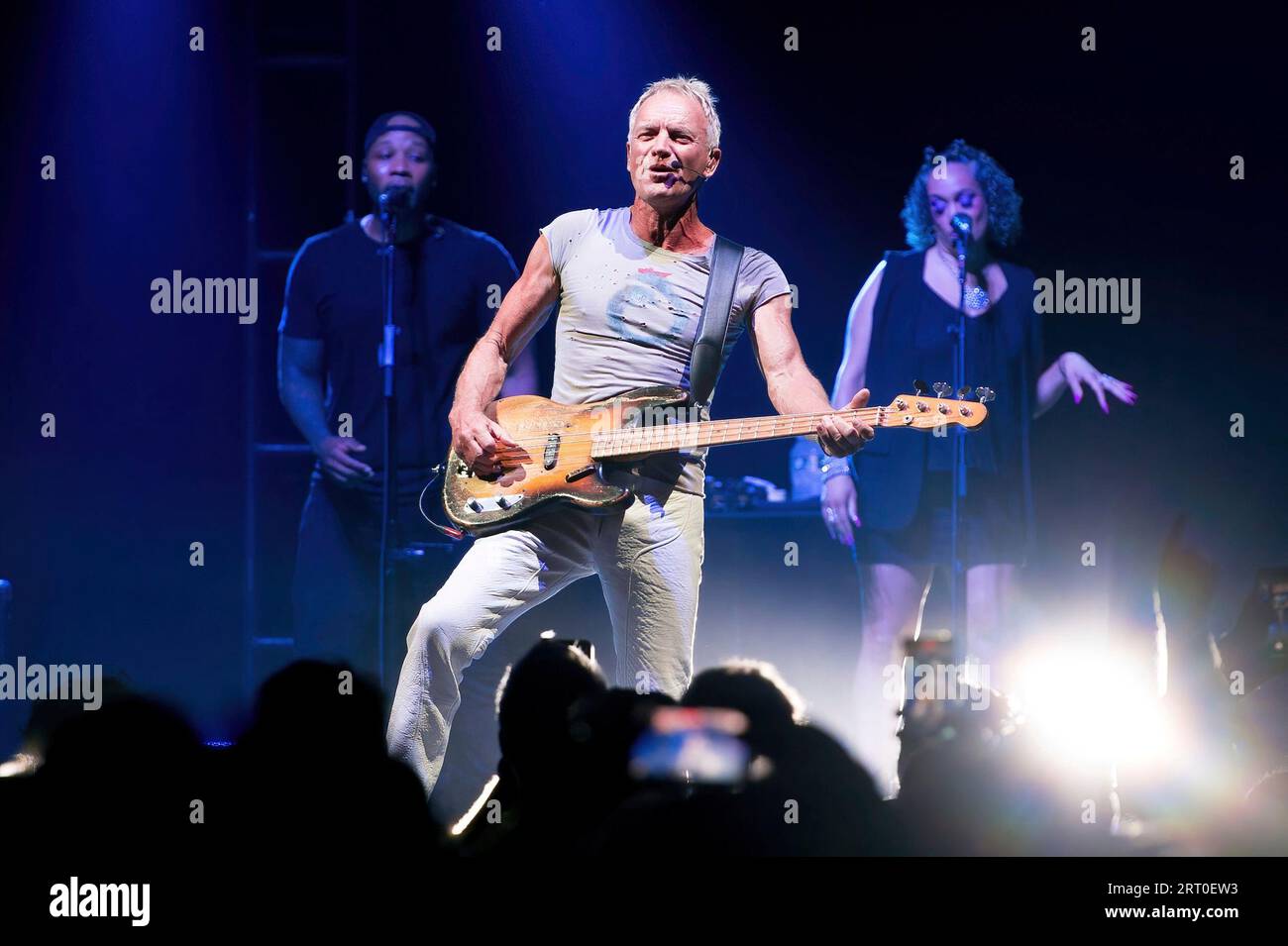 Sting performs during the "My Songs" tour on Friday, Sept. 8, 2023, at ...