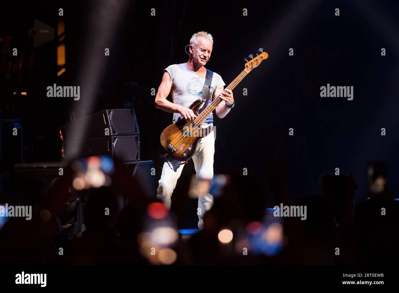Sting performs during the "My Songs" tour on Friday, Sept. 8, 2023, at ...