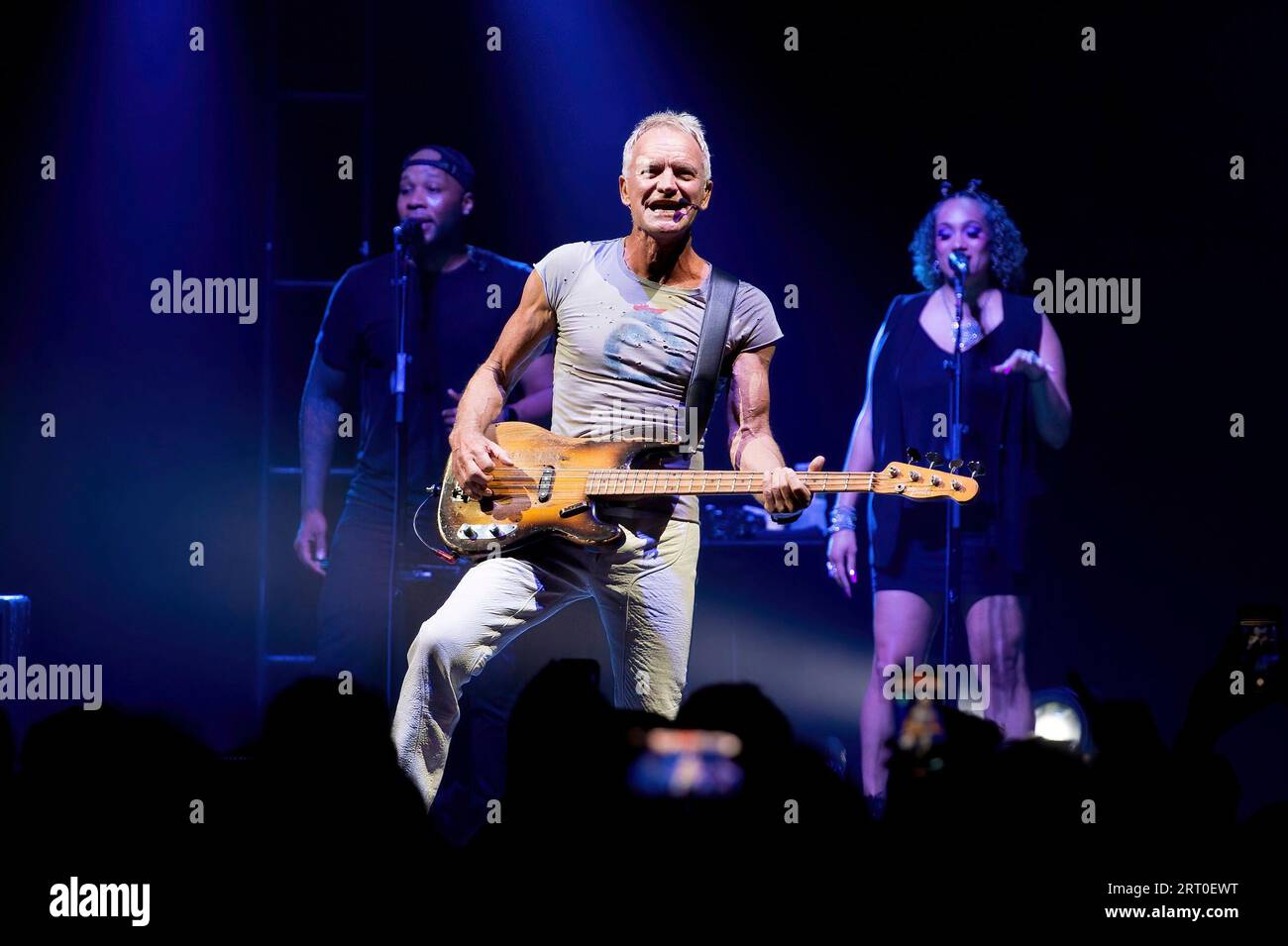 Sting performs during the "My Songs" tour on Friday, Sept. 8, 2023, at ...