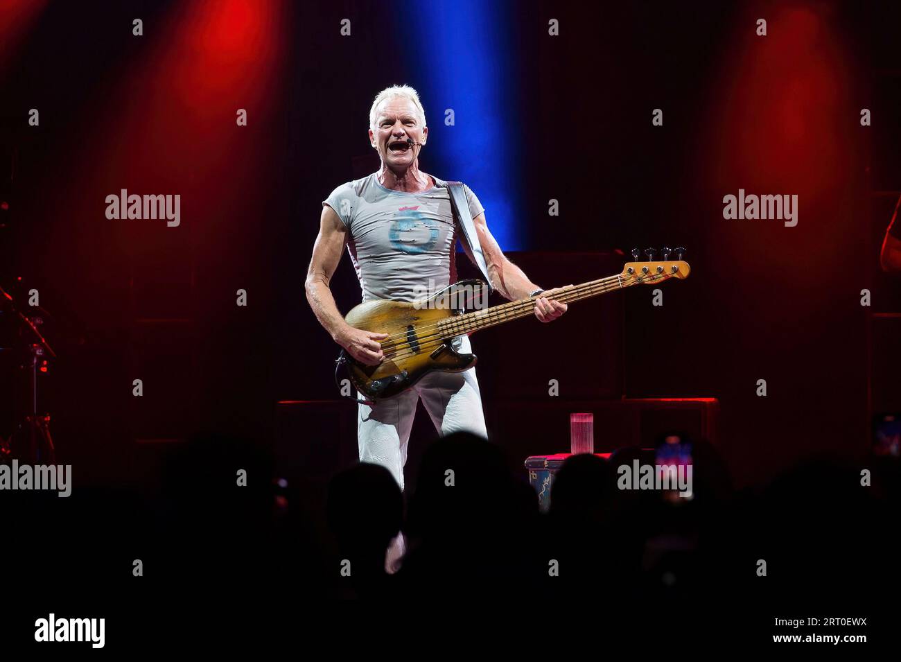 Sting performs during the "My Songs" tour on Friday, Sept. 8, 2023, at ...