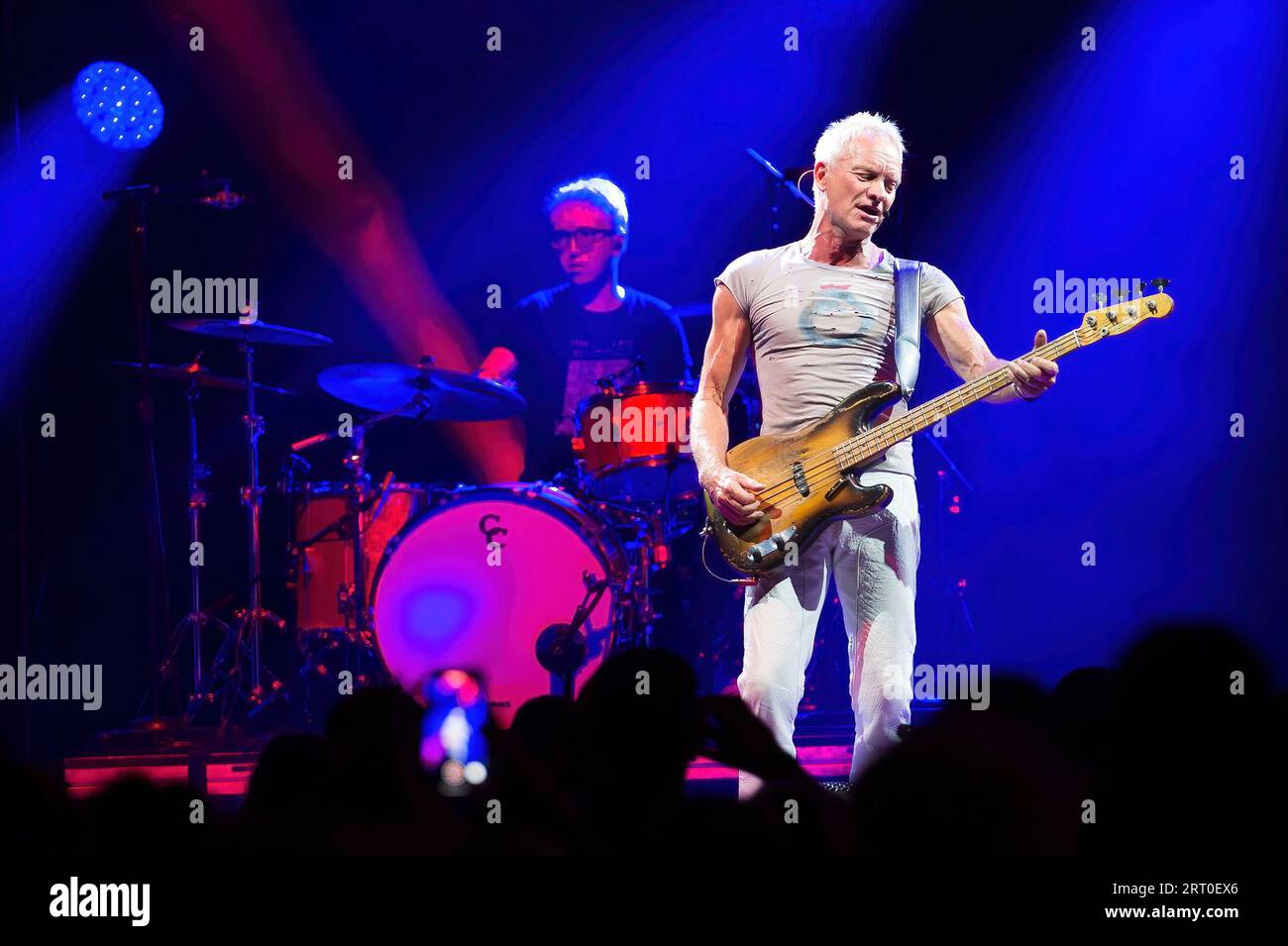 Sting performs during the "My Songs" tour on Friday, Sept. 8, 2023, at ...