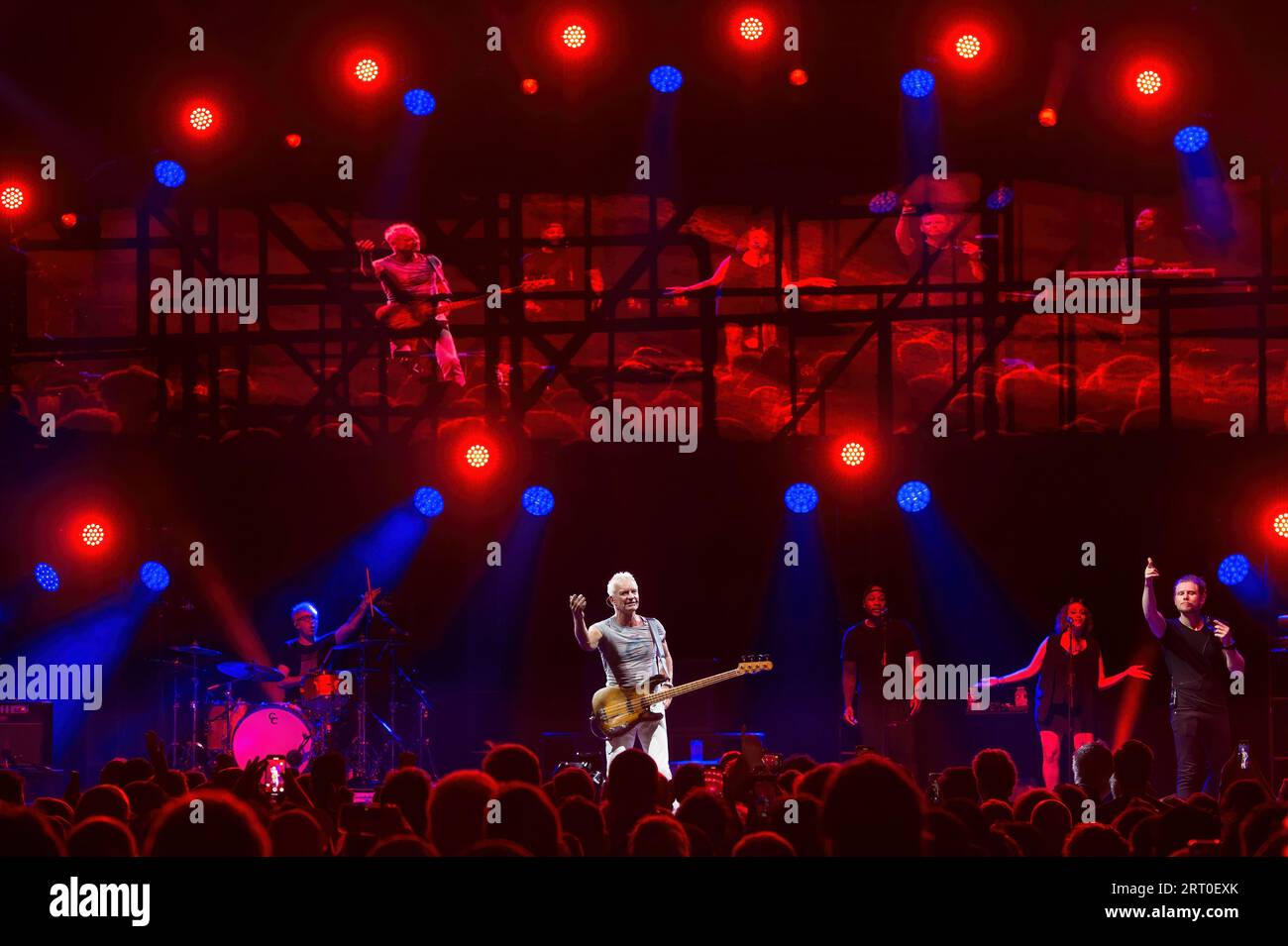 Sting performs during the "My Songs" tour on Friday, Sept. 8, 2023, at ...
