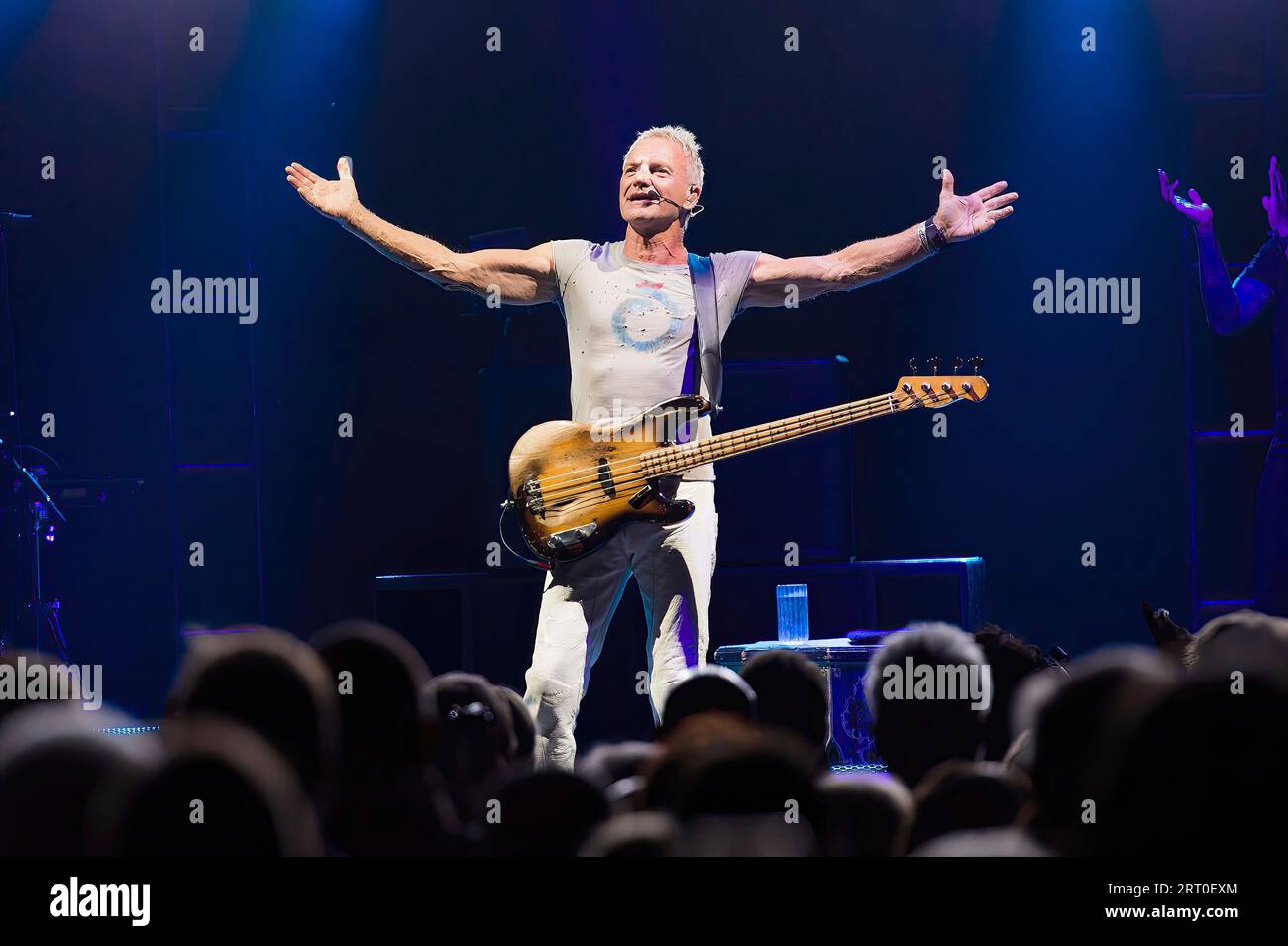 Sting performs during the "My Songs" tour on Friday, Sept. 8, 2023, at ...