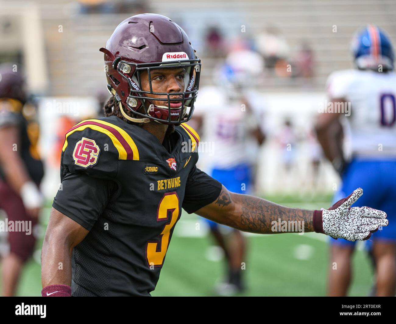 Daytona Beach, FL, USA. 9th Sep, 2023. Bethune Cookman wide receiver ...