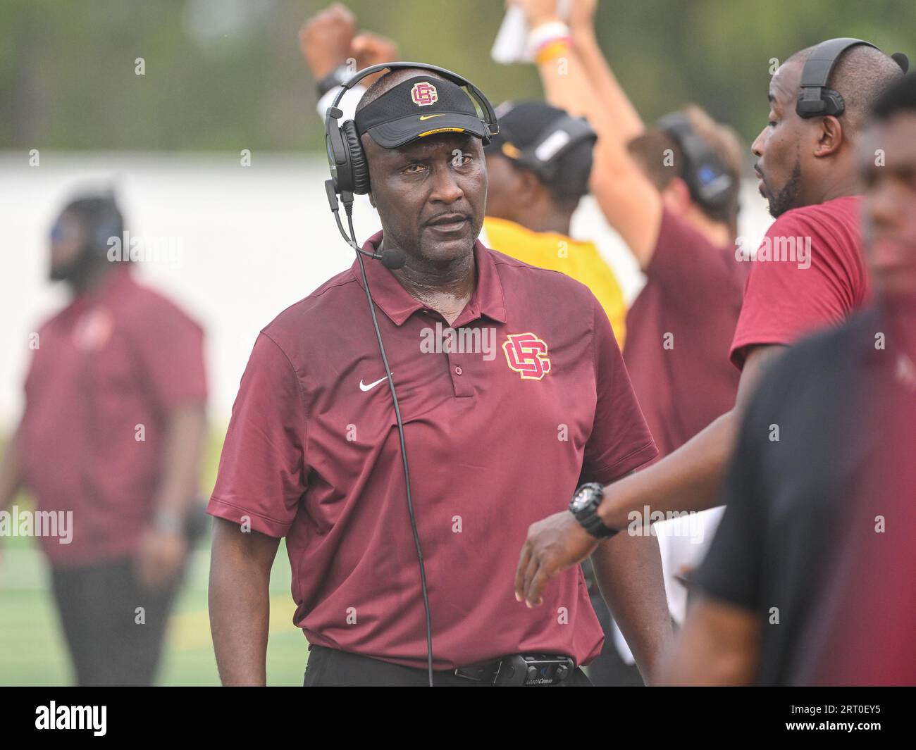 Daytona Beach, FL, USA. 9th Sep, 2023. Bethune Cookman head coach ...