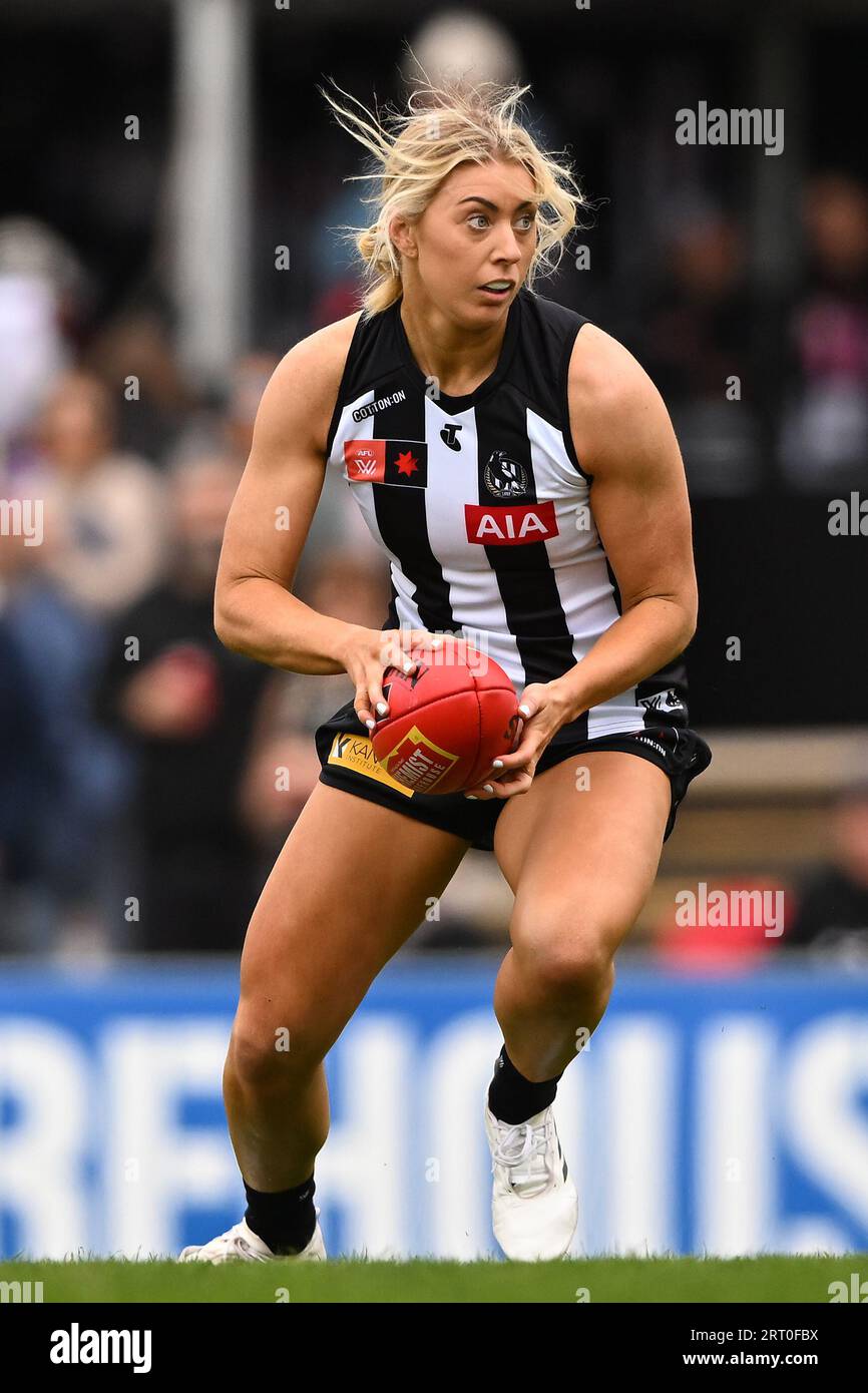Melbourne, Australia. 10th Sep, 2023. Eleri Morris of Collingwood in ...