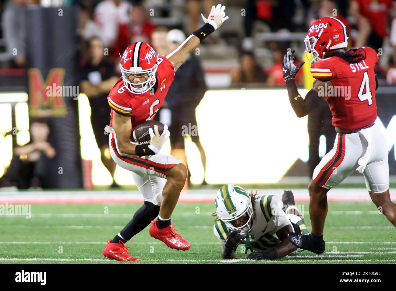Maryland Terrapins wide receiver Jeshaun Jones (6) runs during an NCAA ...