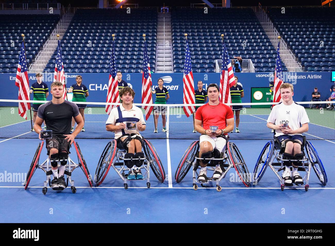 Tomas Majetic, Charlie Cooper, Dahnon Ward, and Joshua Johns pose for a ...