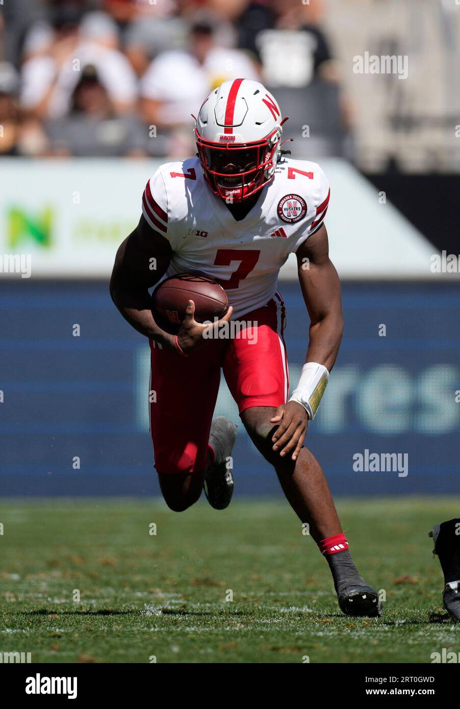 Nebraska quarterback Jeff Sims (7) in the second half of an NCAA ...