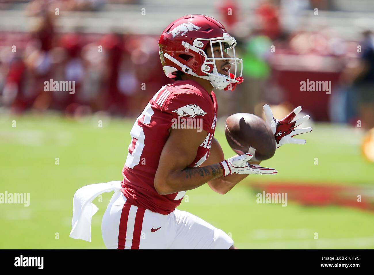 September 9, 2023: Razorback return man Isaiah Sategna #16 comes up ...