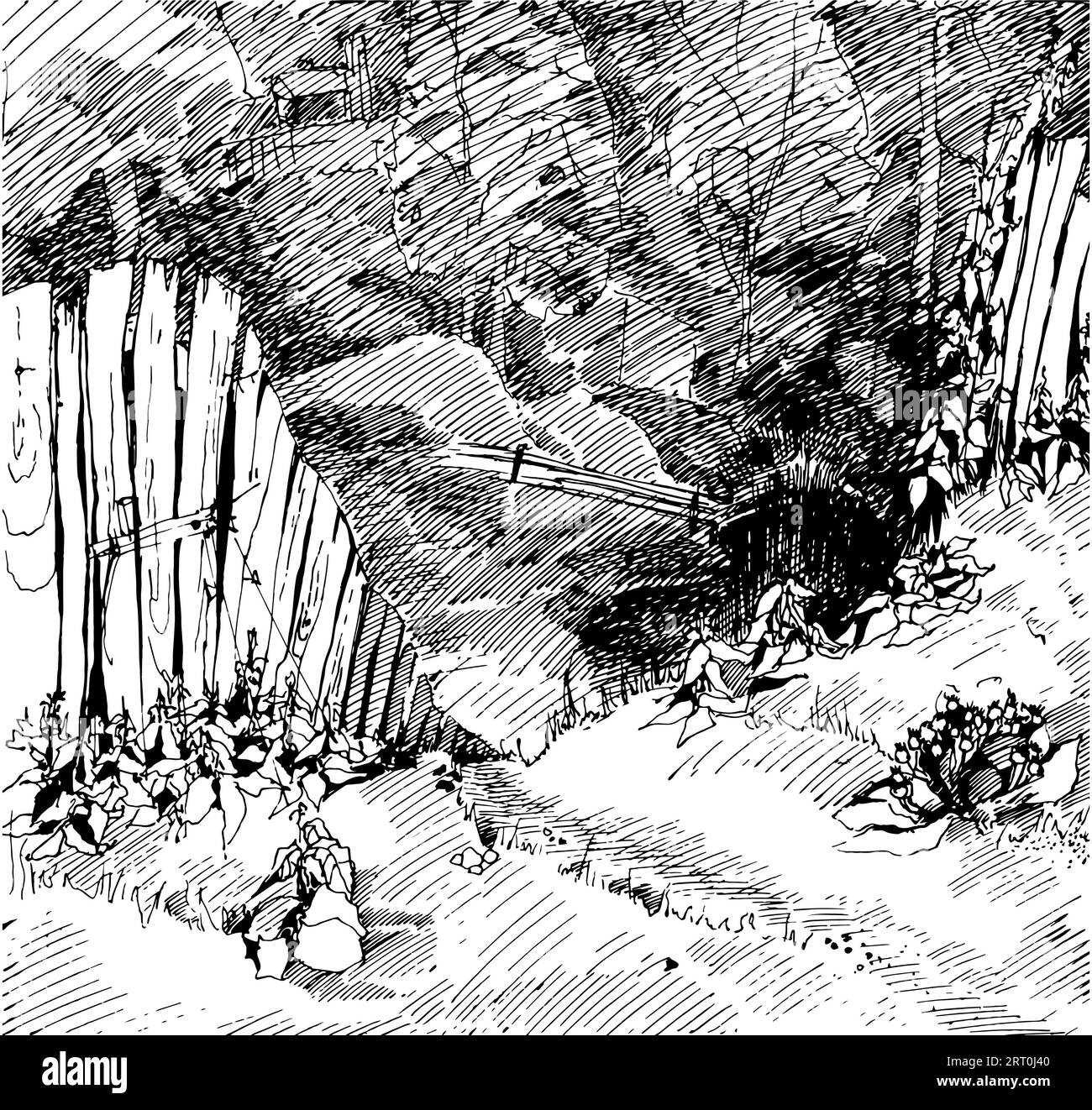 Destroyed farm Stock Vector Images - Alamy