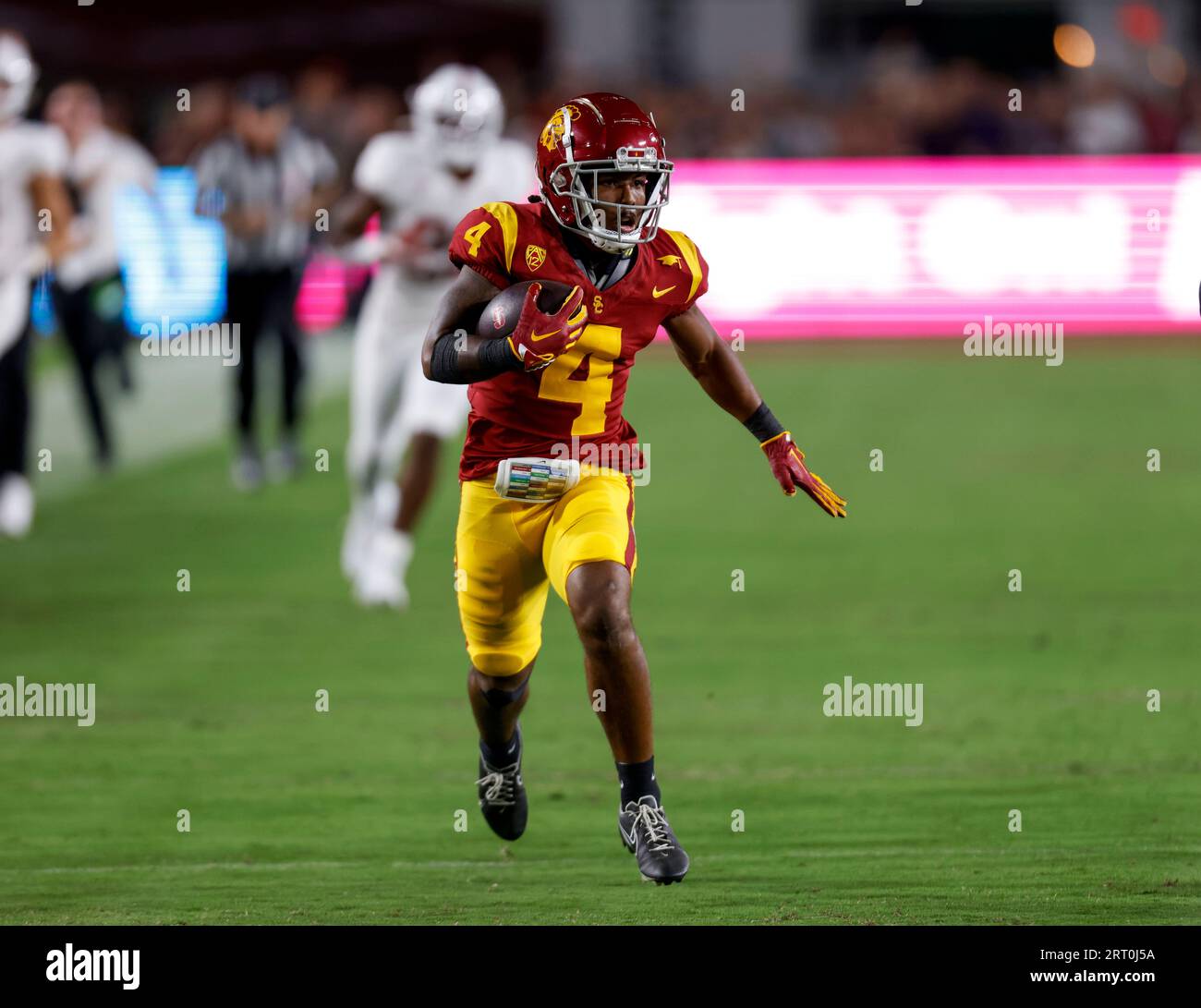 September 09, 2023 USC Trojans safety Max Williams #4 returns an ...