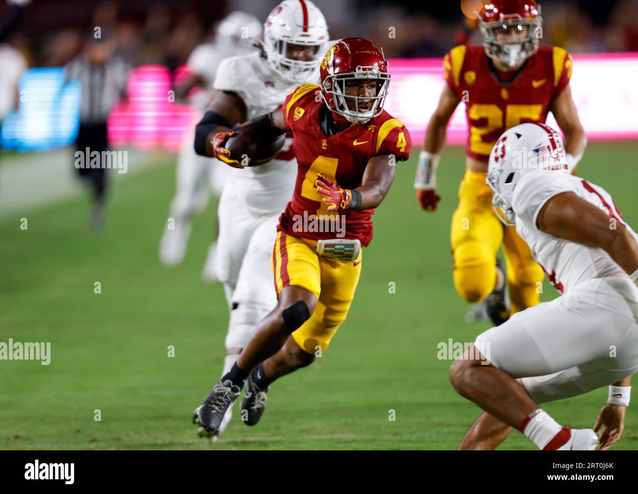September 09, 2023 USC Trojans safety Max Williams #4 returns an ...