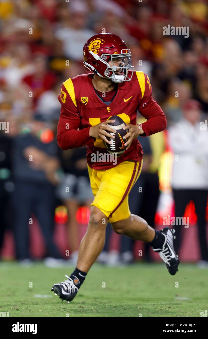 September 09, 2023 USC Trojans quarterback Caleb Williams #13 scrambles ...