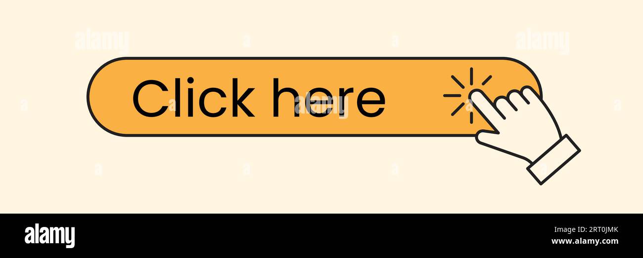 Hand clicking mouse isolated on Stock Vector Images - Alamy