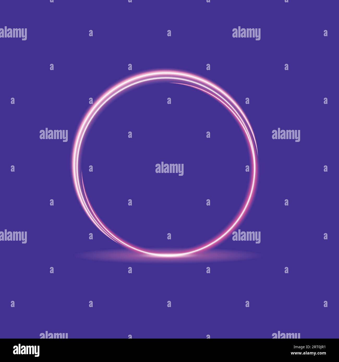 Neon ring circle frame glowing light effect background Stock Vector ...