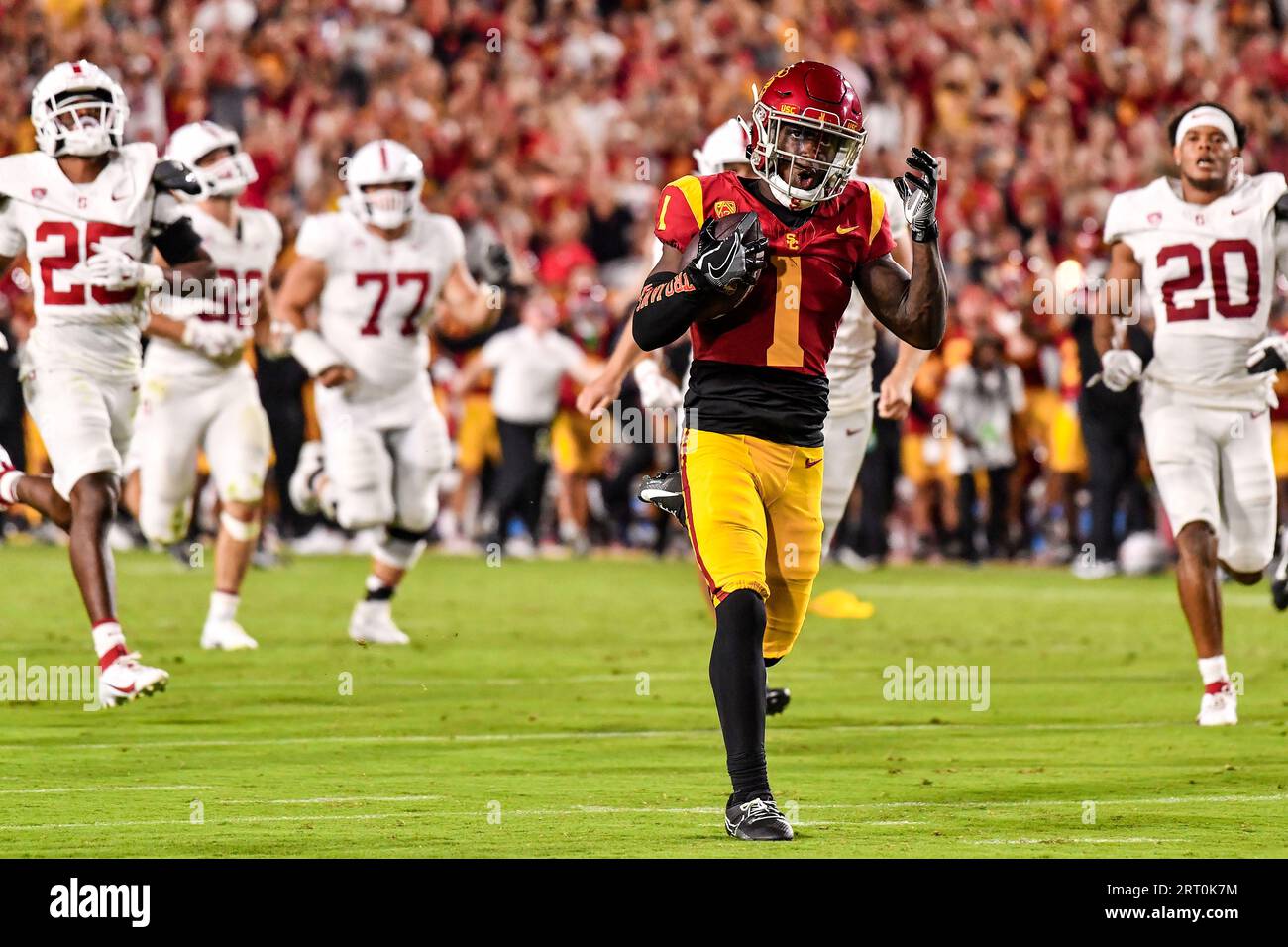 Los Angeles, CA. 9th Sep, 2023. USC Trojans wide receiver Zachariah ...
