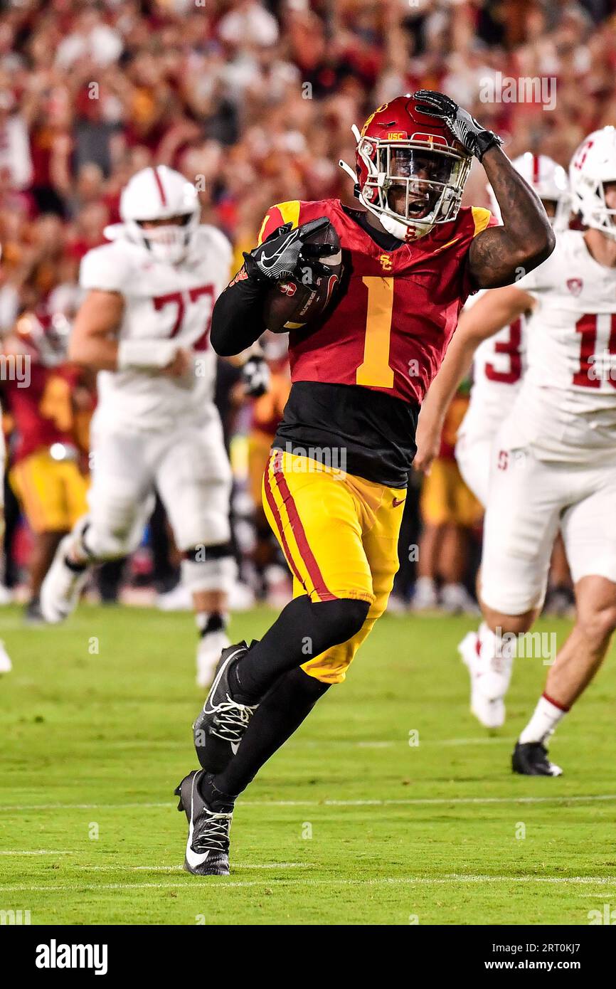 Los Angeles, CA. 9th Sep, 2023. USC Trojans wide receiver Zachariah ...