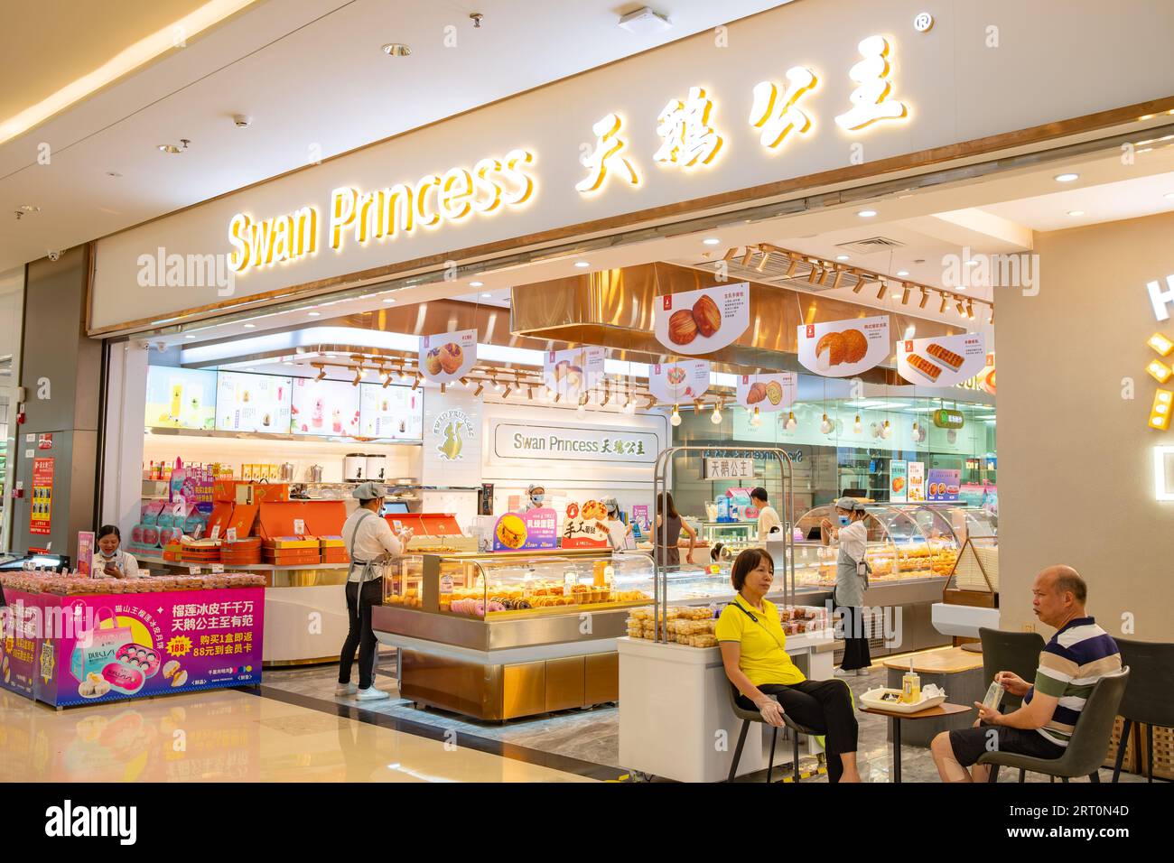 QingYuan GuangDong China-August 26 2023:swan princess retail shop in a ...