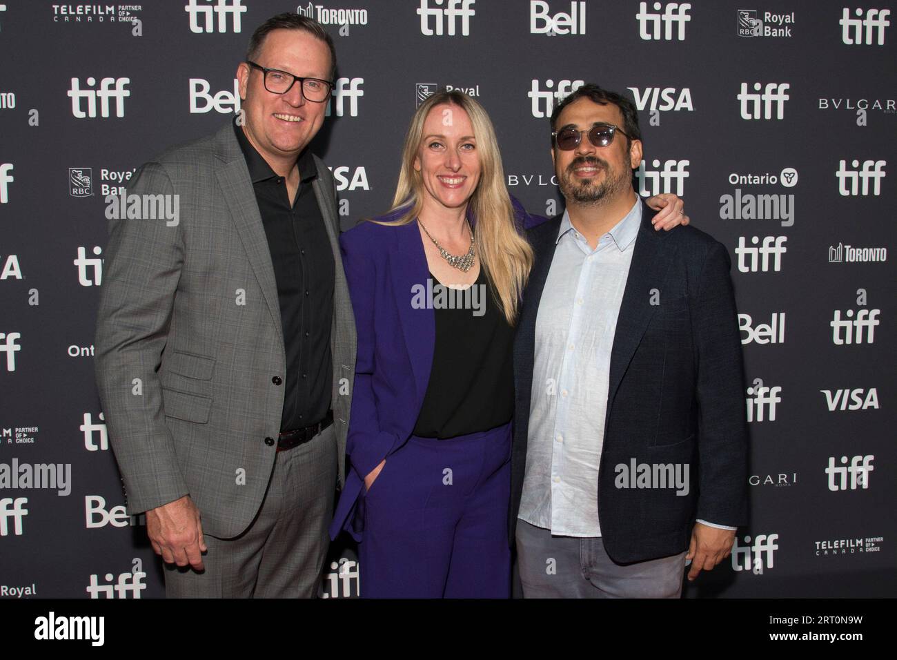 Toronto, Canada. 09th Sep, 2023. From Left to Right: Tom Mackay, Krista Wegener, and Saul Levitz ...