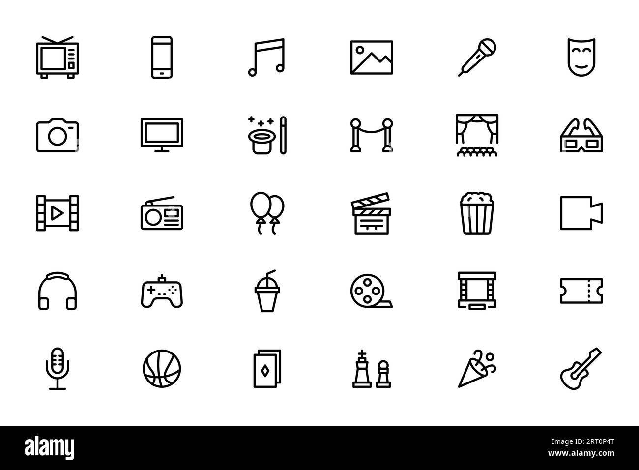 Entertainment fun enjoy amusement icons Stock Vector Image & Art - Alamy