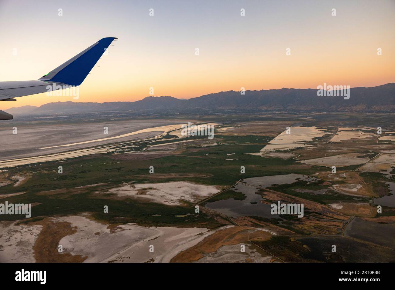 Aerial Views of Great Salt Lake Stock Photo - Alamy